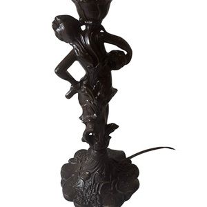 Other | Beautiful Greek Goddess Lamp Dark Brown Resin | Poshmark